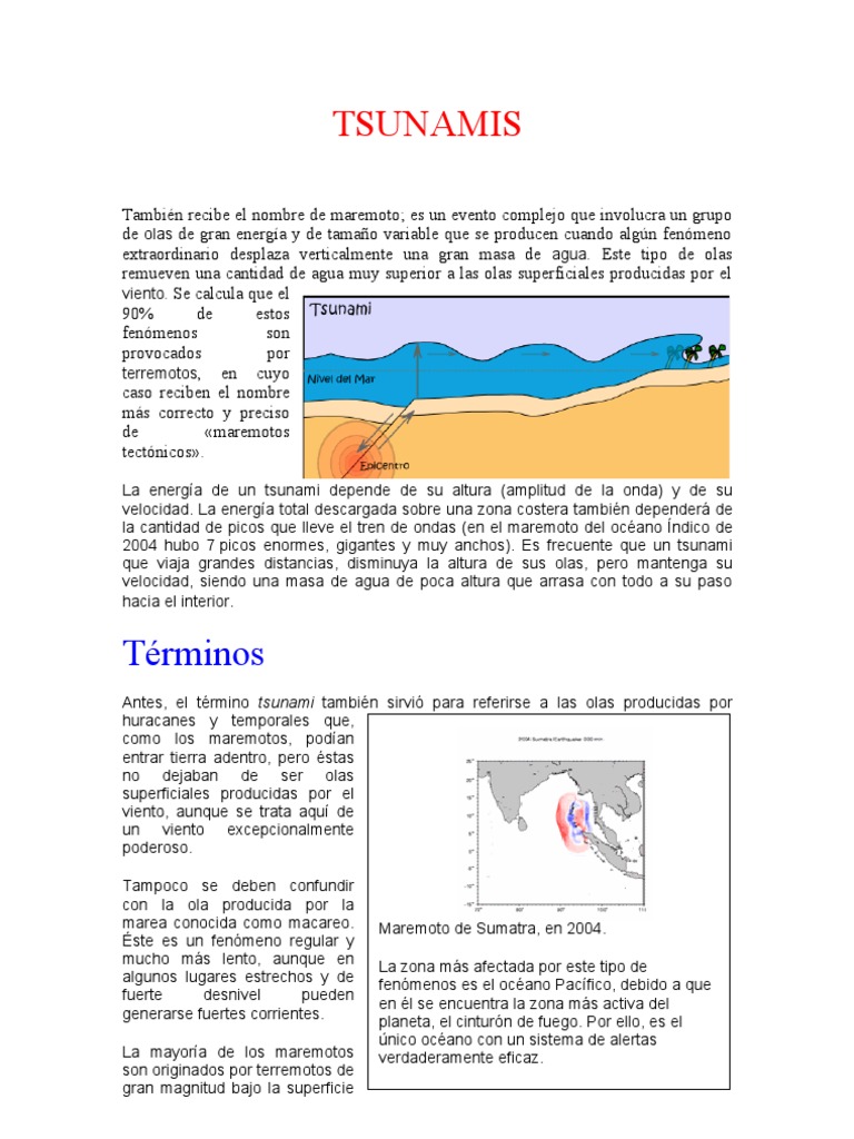 Tsunamis | PDF | Tsunami | Geofísica