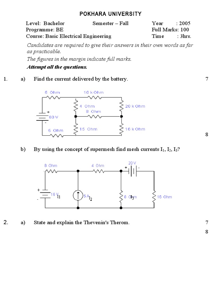 Basic Electrical Engineering | PDF | Electrical Impedance | Electrical ...