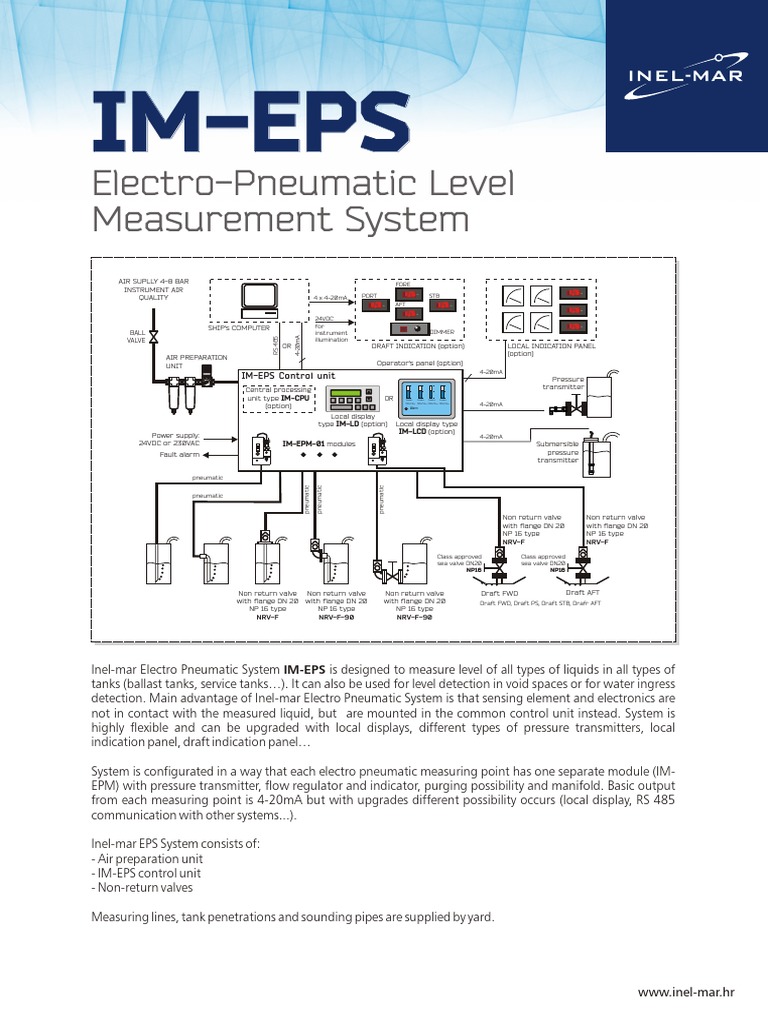 Inel-Mar Electro-Pneumatic Level Measurement System | PDF | Valve | Gas ...