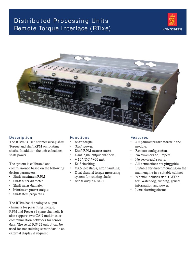Remote Torque Interface | PDF | Input/Output | Torque