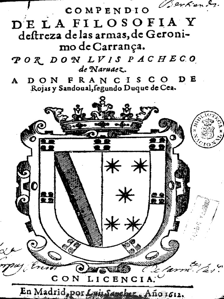 Dcftrcza Délas Armas, DC Geróni-Mo de Carranca.: y M MTFM | PDF ...