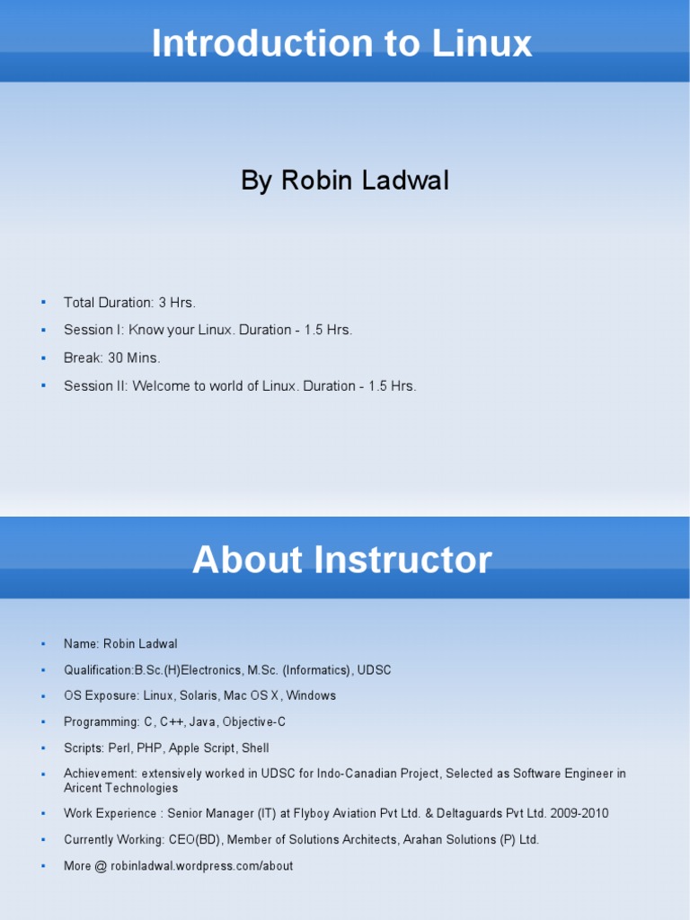 Intro To Linux | PDF | Linux | Linux Distribution