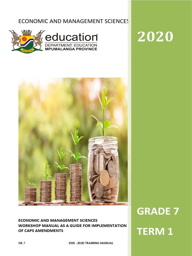 2020 GR 7 Ems Term 1 Manual | PDF | Automated Teller Machine | Banknote