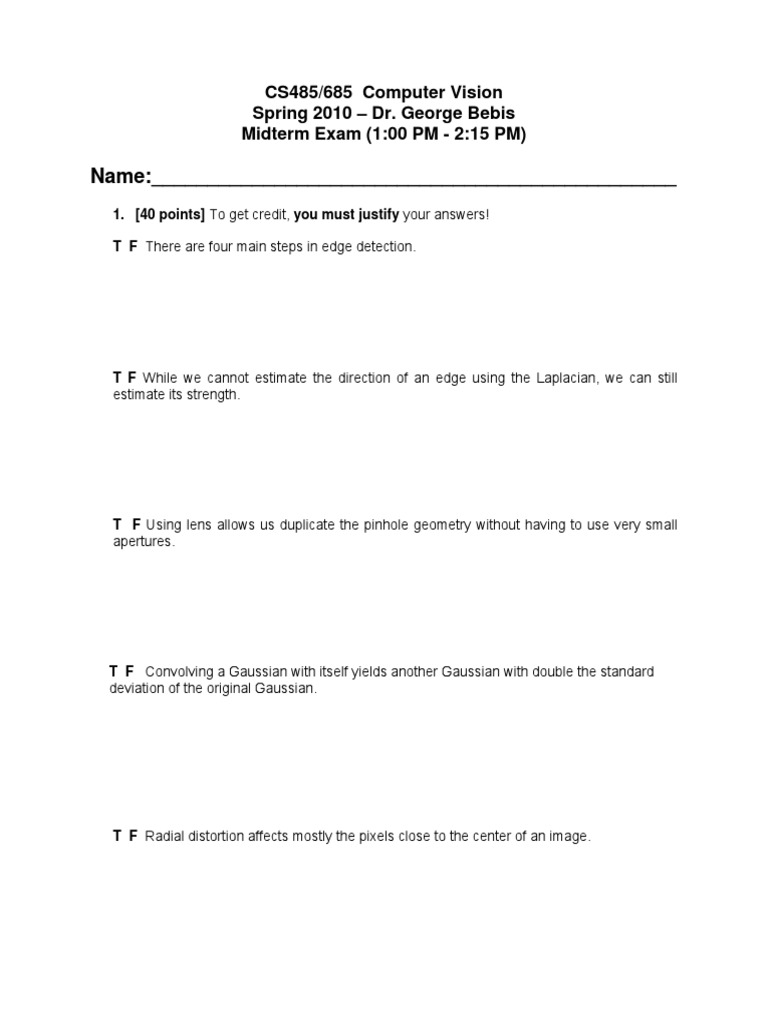 Sample Midterm Exam | PDF | Algebra | Algorithms