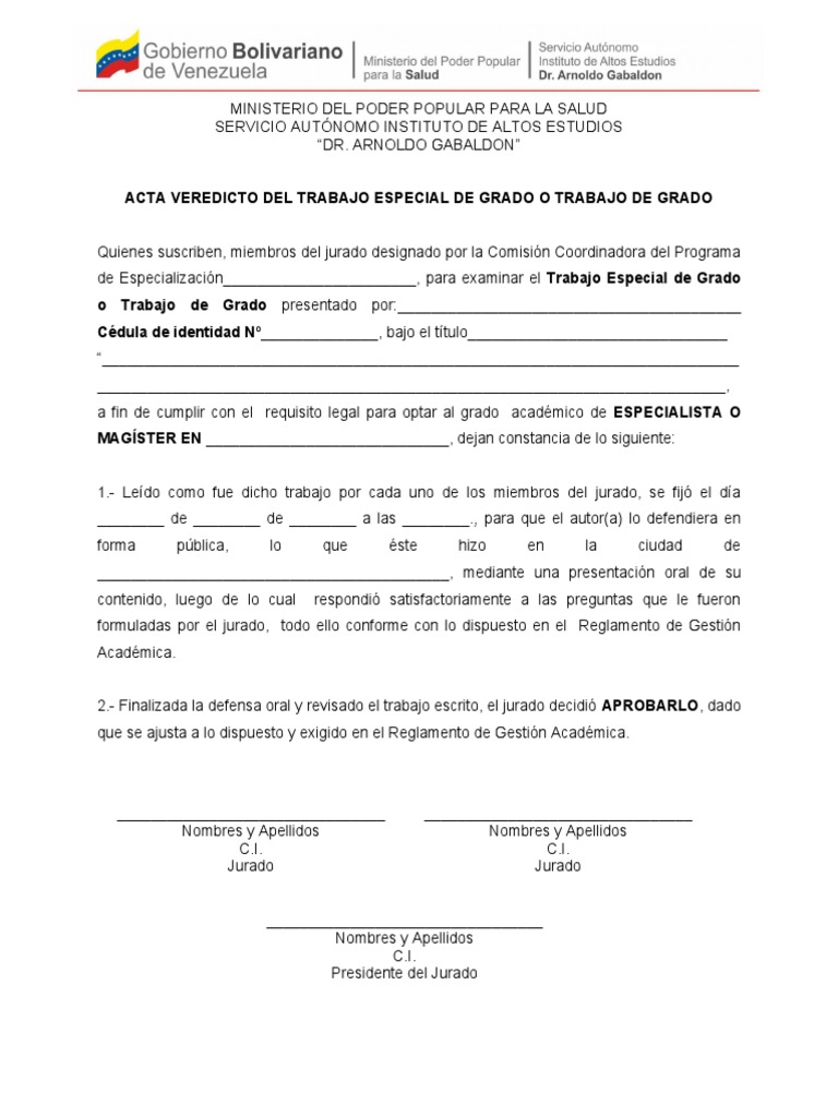 Anexo 21.ACTA DE VEREDICTO DEL TEG | PDF