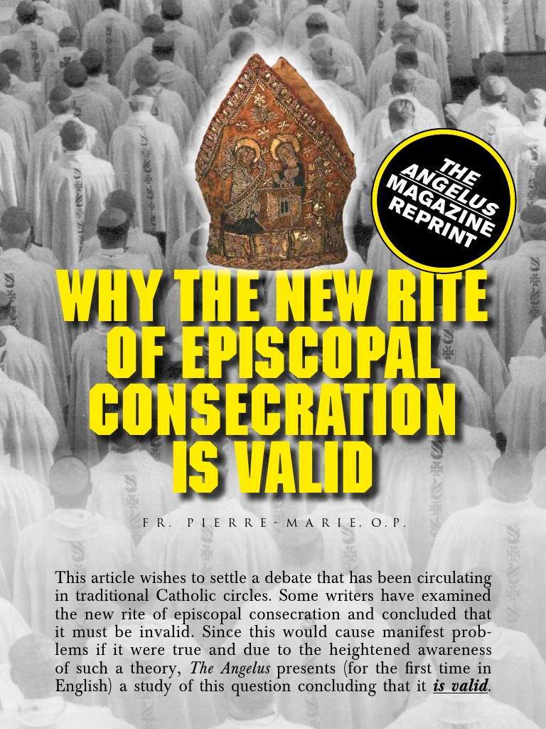 Validity of 1968 Episcopal Consecration | PDF | Catholic Church ...