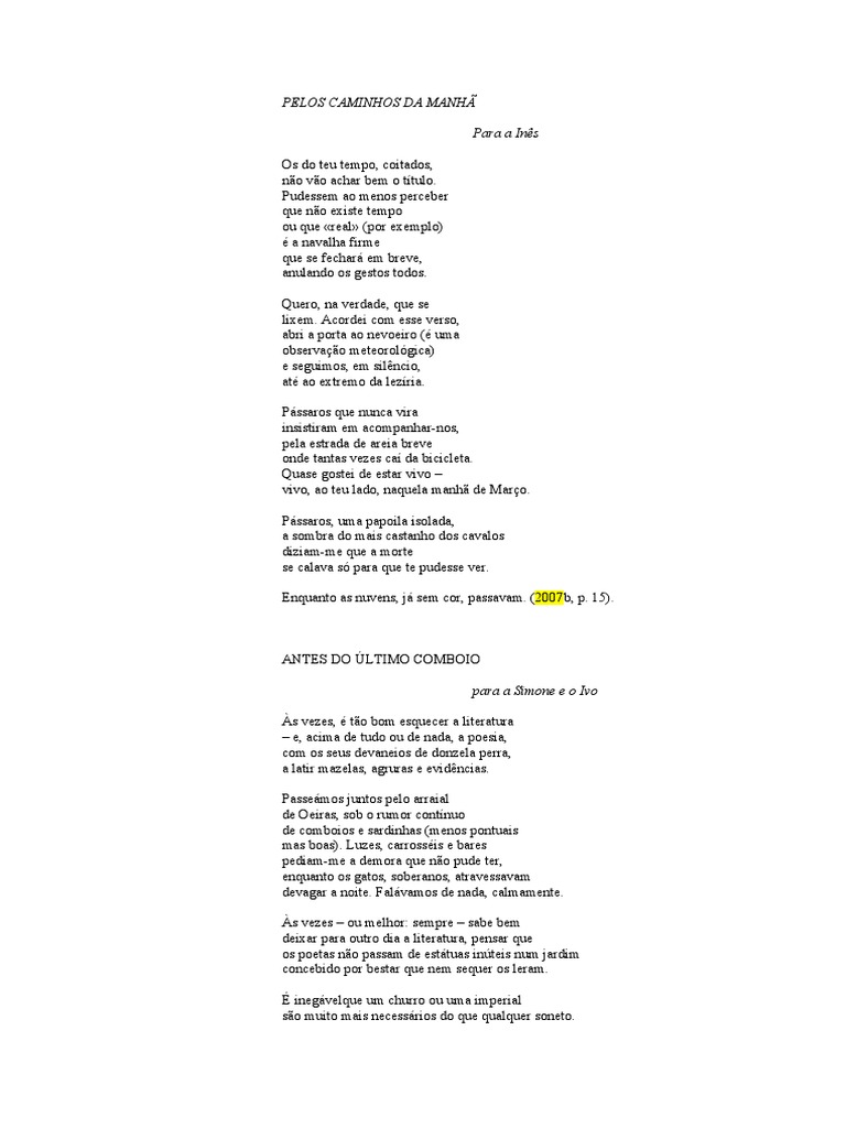 Poemas de Manuel de Freitas | PDF | Poesia