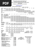 Tabla de Peso PTR 2 | PDF
