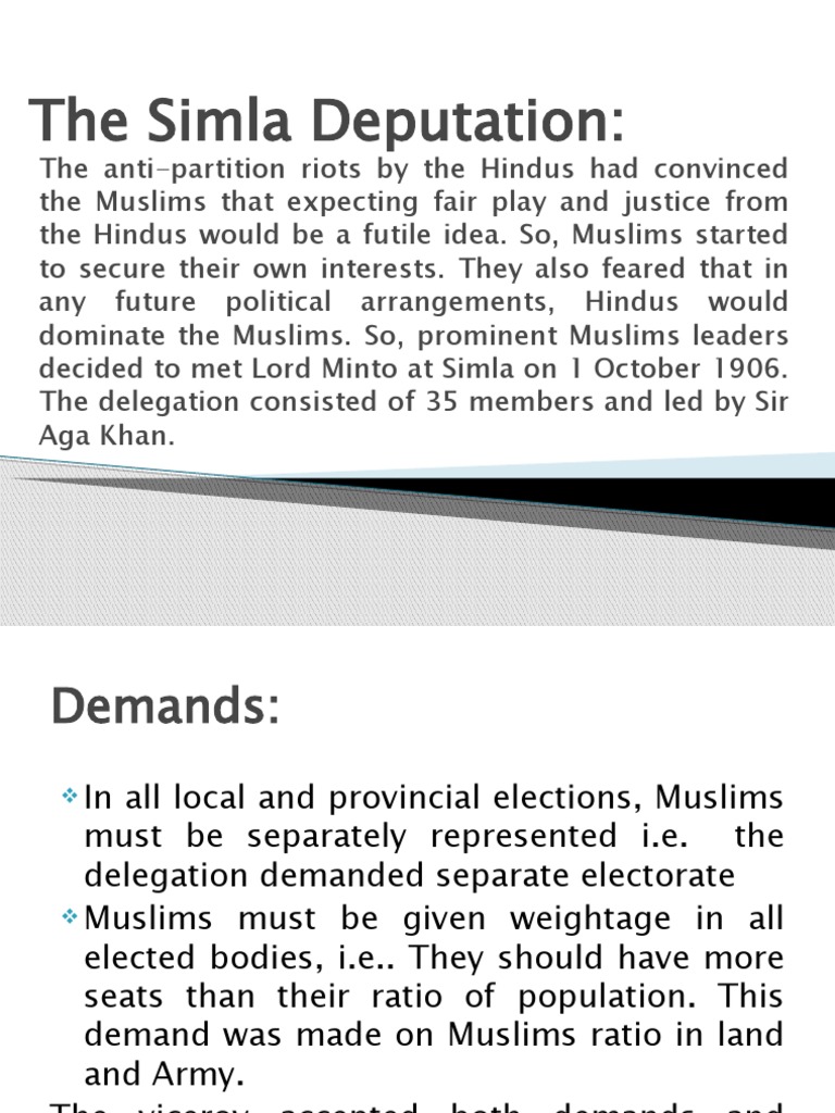 The Simla Deputation | PDF