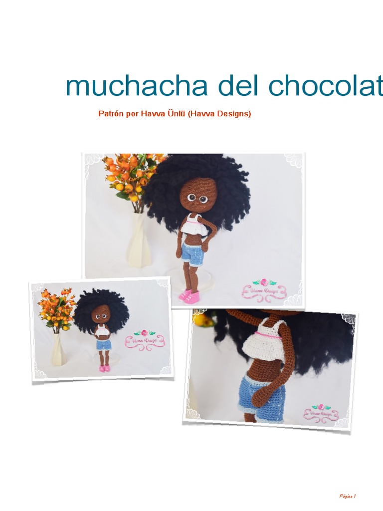 Muñeca Chocolate | PDF | Amigurumi | Tejer