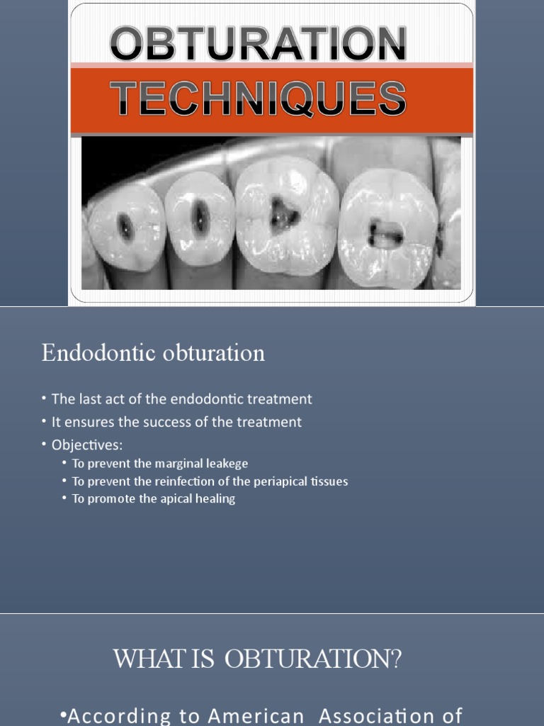 Endo Obturation | PDF | Dentistry | Mouth