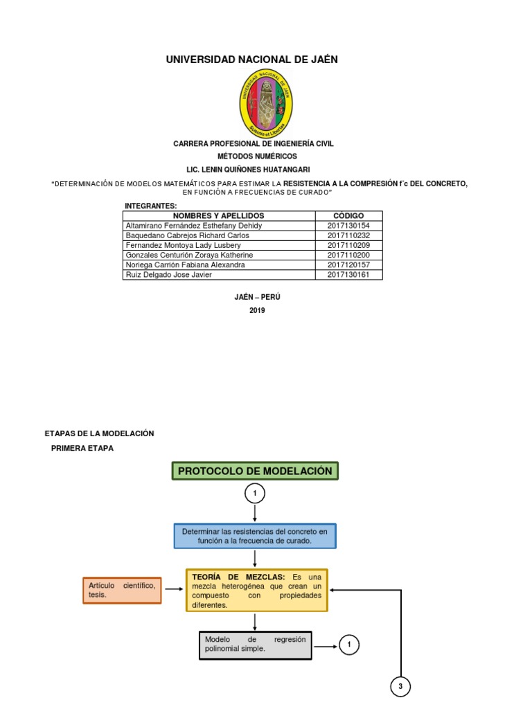 Protocolo de Modelamiento-Metodos Numericos-Unj | PDF | Modelado científico | Método científico