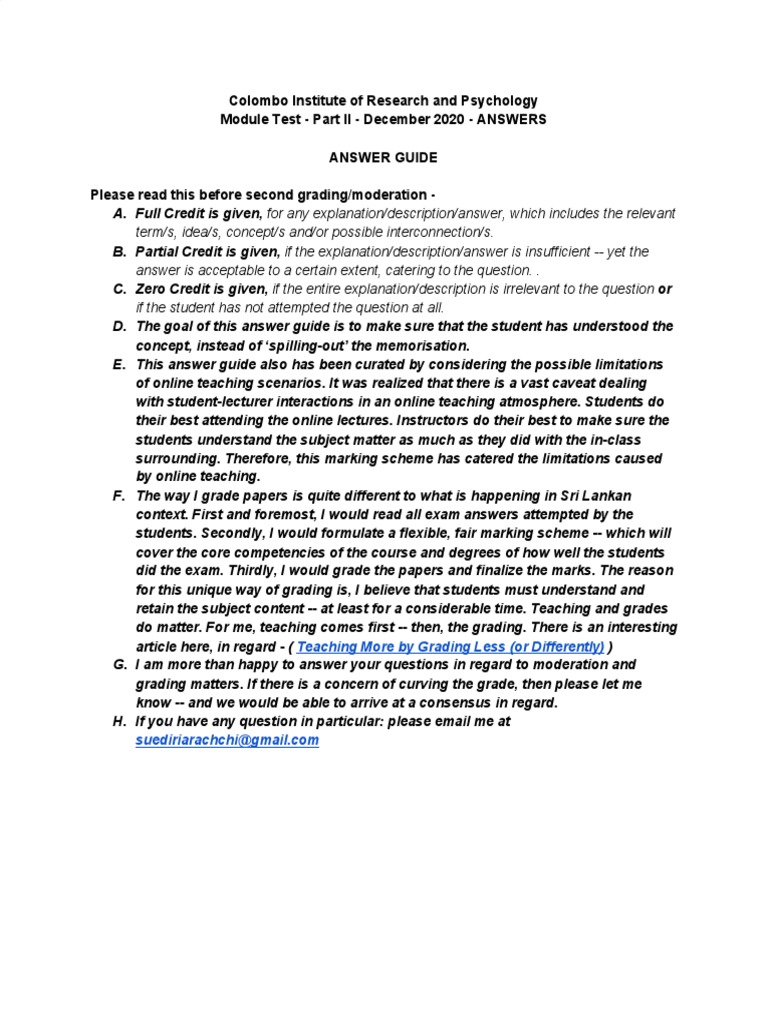 My Grading Philosophy | PDF | Question | Test (Assessment)