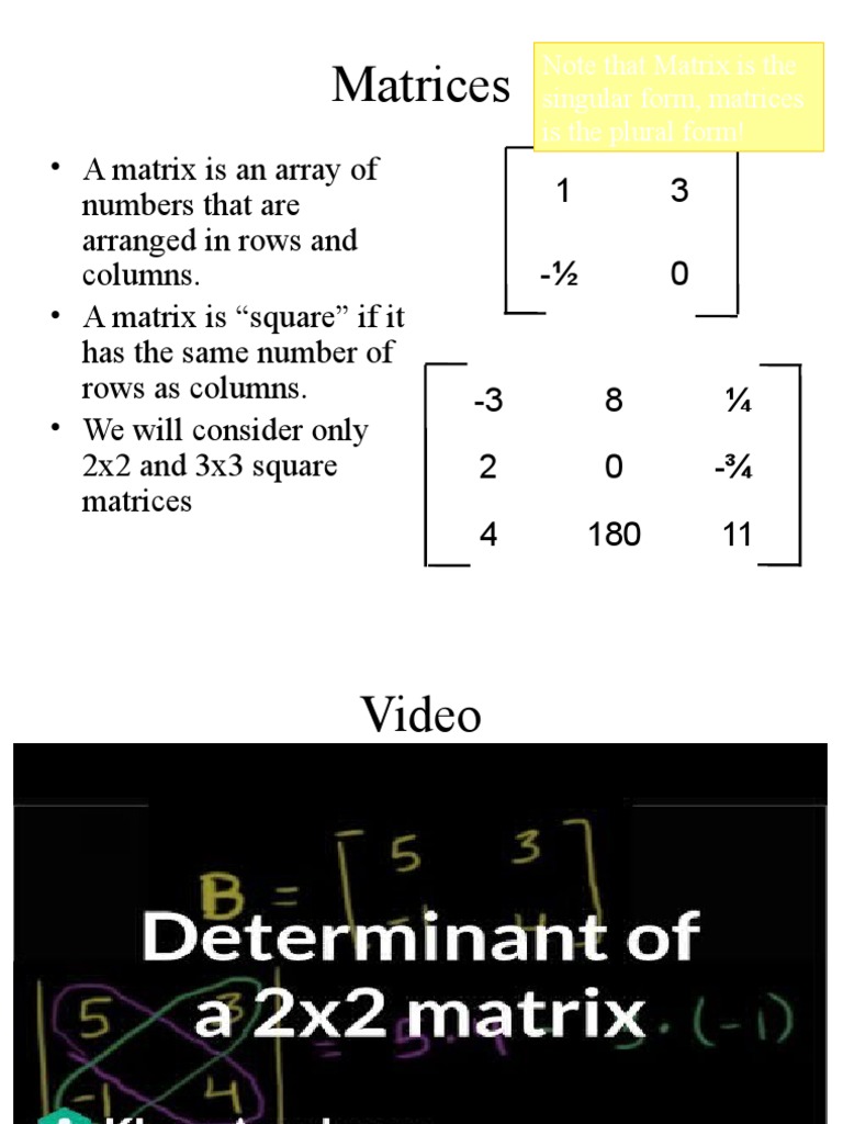 Determinants, Inverse, Adjoint, S.equation | PDF | Matrix (Mathematics ...