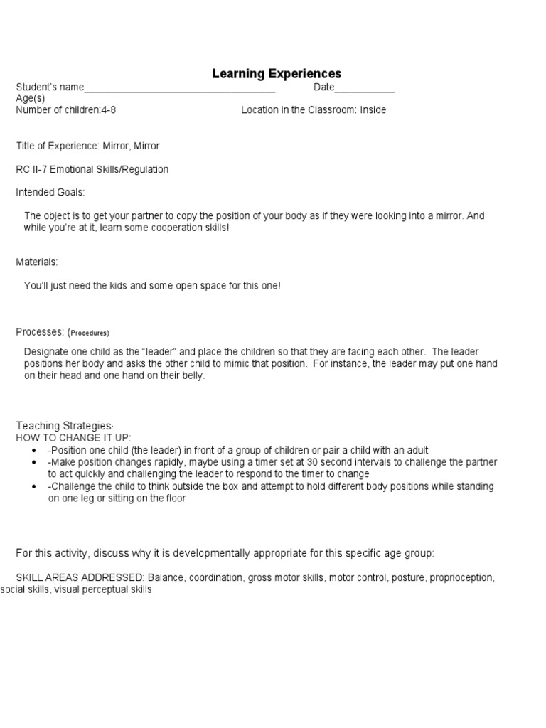 RC Ii-7 Emotional Skillsregulation | PDF | Perception ...