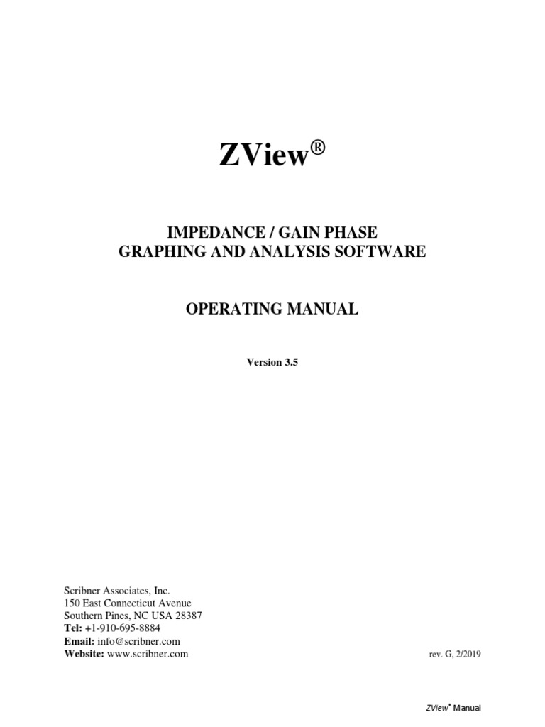 ZView Manual | PDF | Menu (Computing) | Window (Computing)