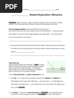 Refraction Lab - Gizmo | PDF
