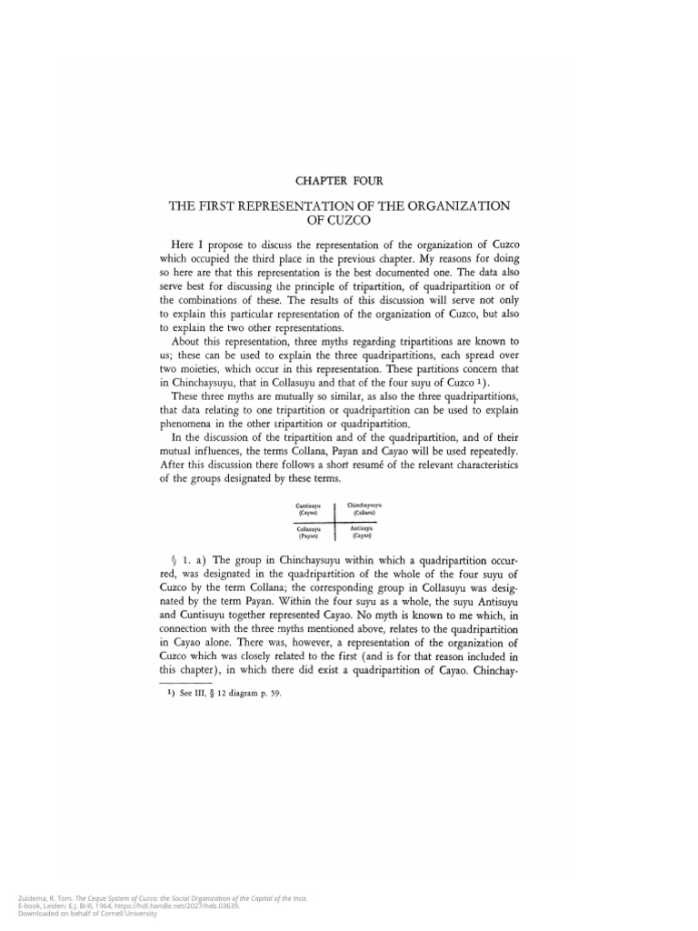 Uncovering the Social Structure of Cuzco: An Analysis of the Ceque ...