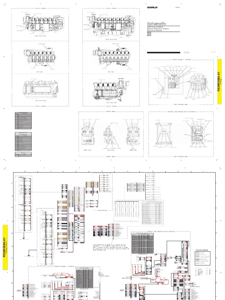 C280-6 and C280-8 Electrical System Marine Propulsion Engine | PDF ...