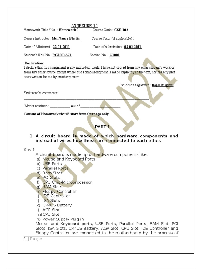CSE-102 Homework 1 ANNEXURE-11 | PDF | Compact Disc | Bios