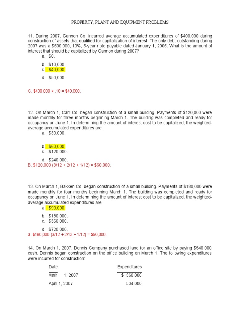 Ppe Problems 2 | Download Free PDF | Treasury Stock | Prices