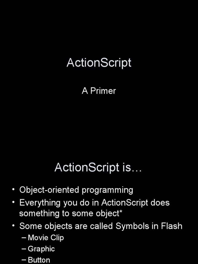 Action Script | PDF | Action Script | Control Flow