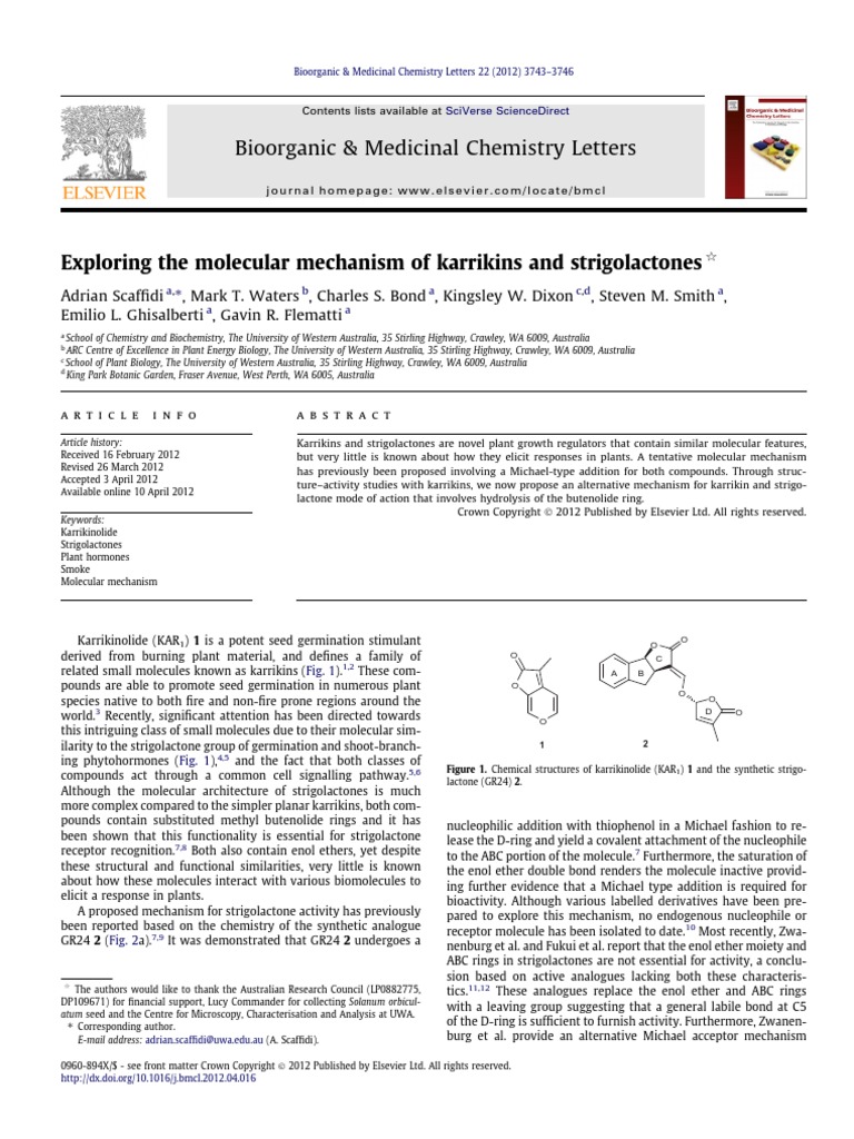 Bioorganic & Medicinal Chemistry Letters | Download Free PDF | Active ...