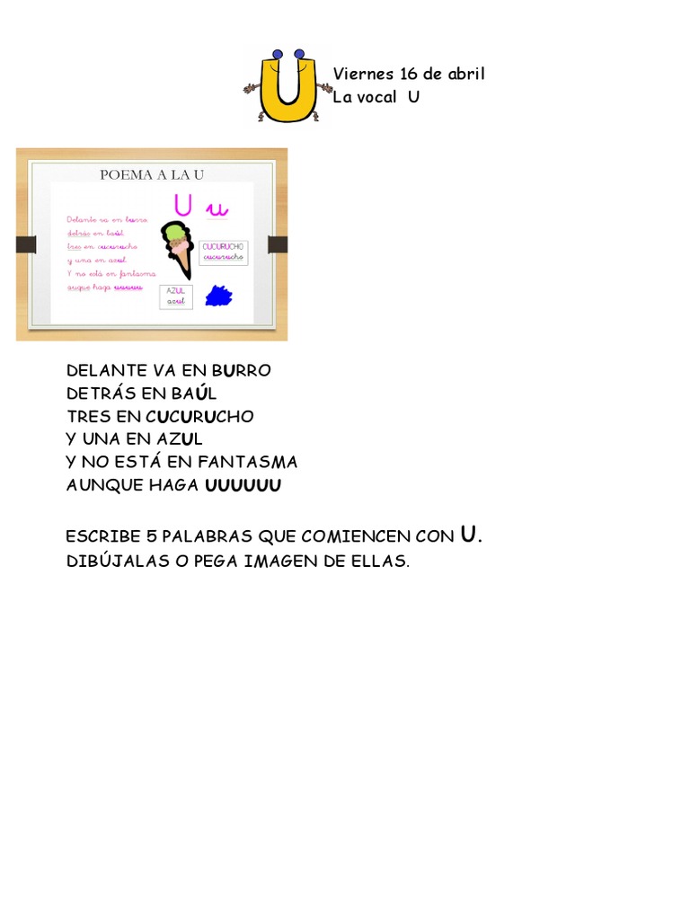 La Vocal U | PDF