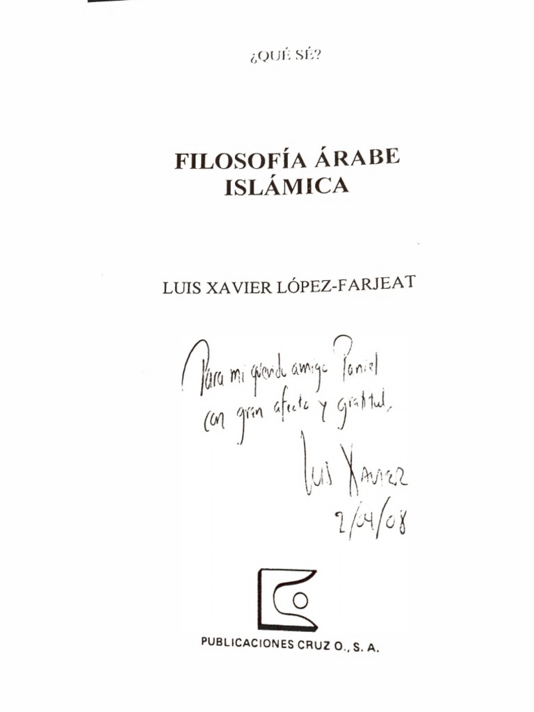 Filosofía Arabe Islamica - Luis Xavier | PDF | Platón | Corán