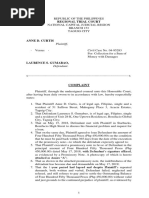 Sample Complaint For Replevin | PDF | Plaintiff | Complaint