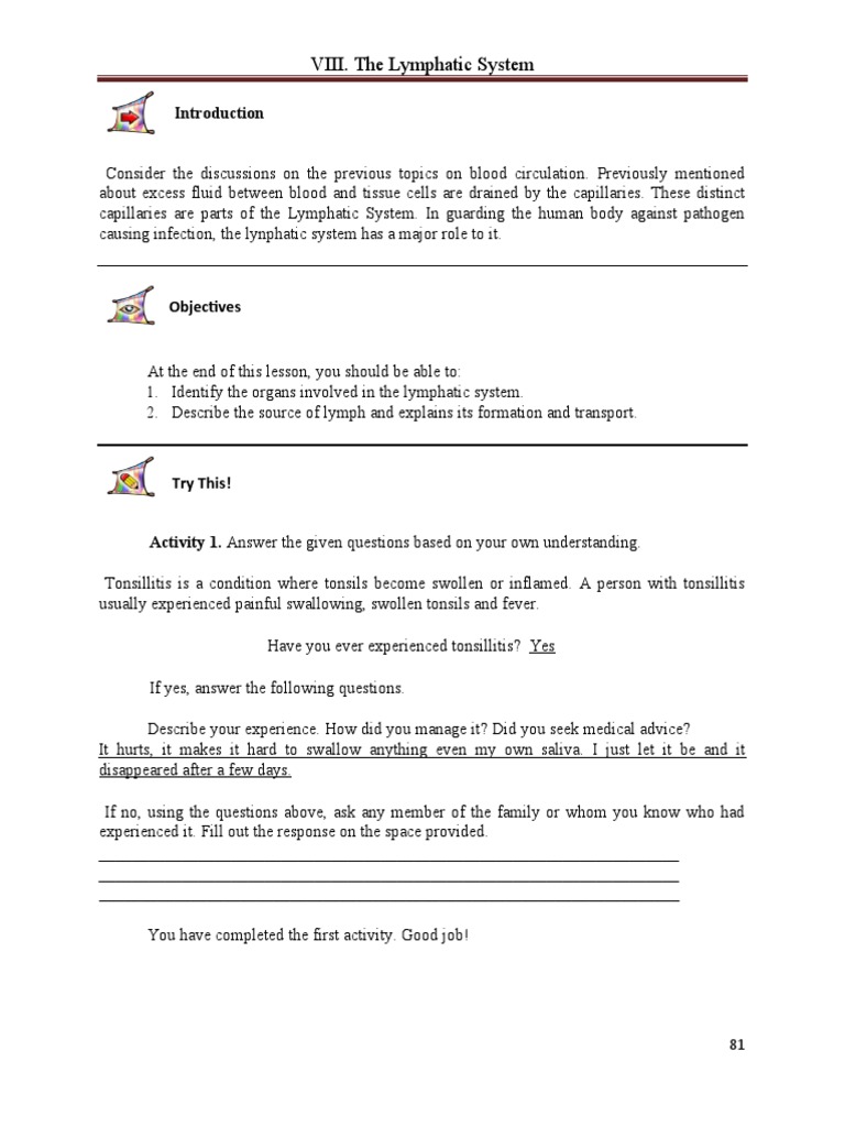 Module Lymphatic System | PDF | Lymphatic System | Lymph