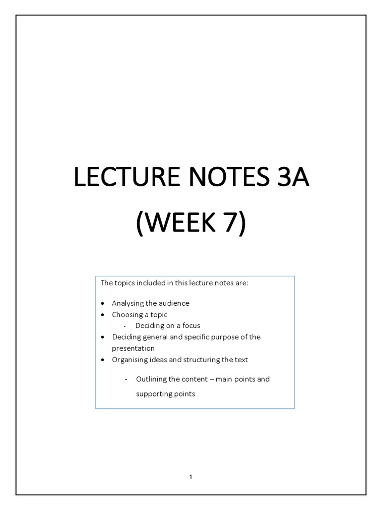 Lpe2301 Lecture Notes 3a Sem2.19.20 | Download Free PDF | Brainstorming ...