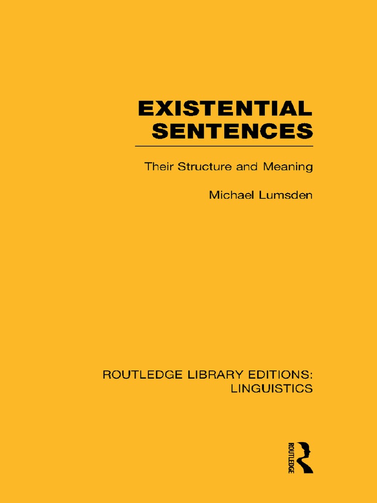 Existential Sentences - Their Structure and Meaning | PDF | Phrase ...