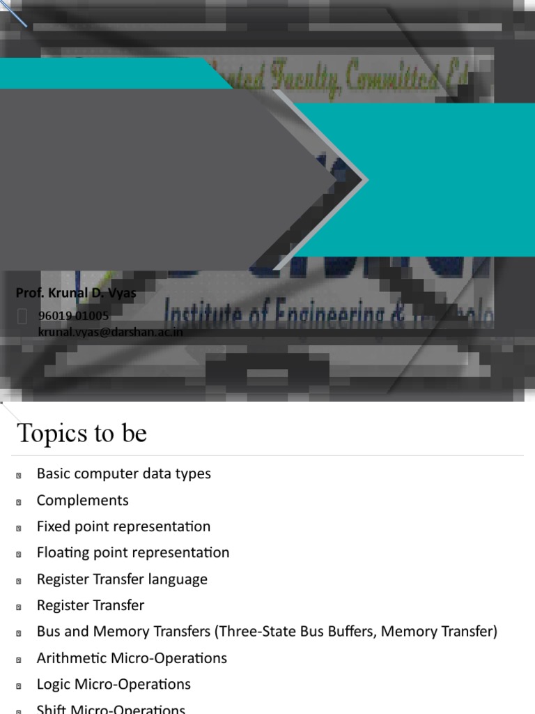 COA GTU Study Material Presentations Unit-1 02012020050452AM | PDF ...