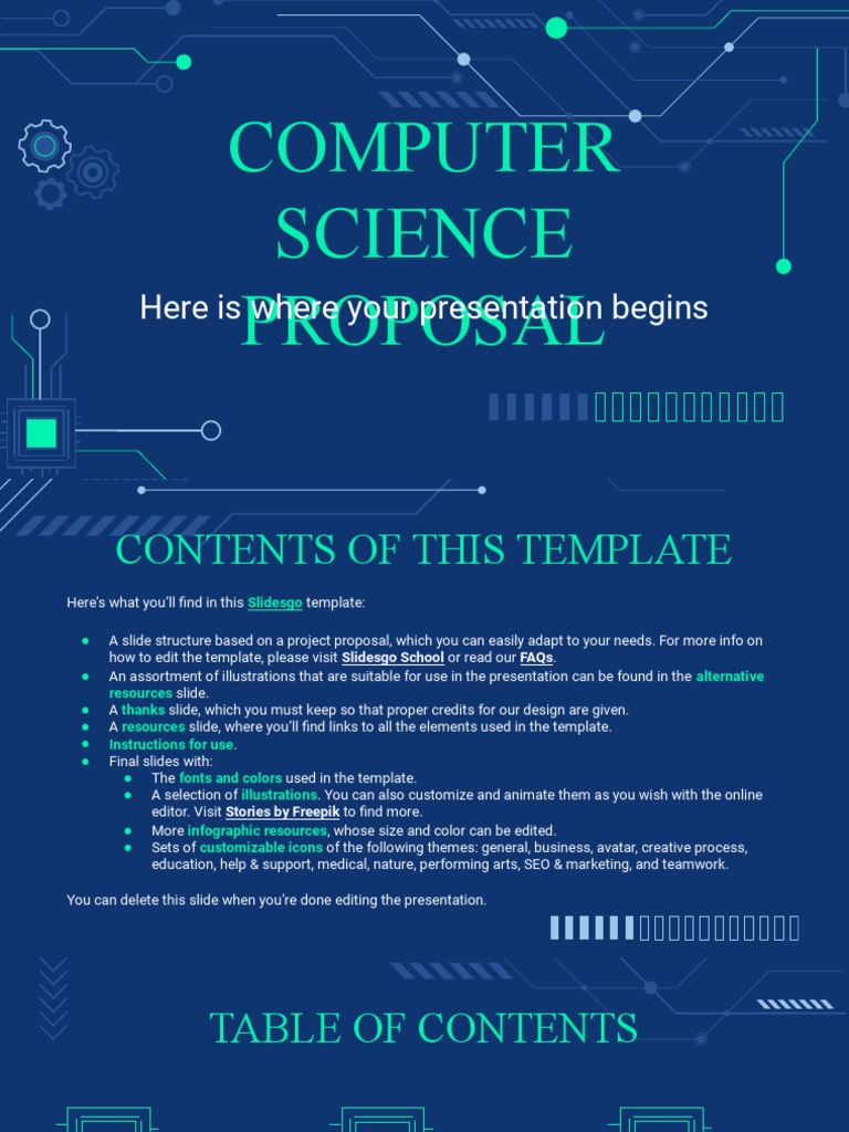 Computer Science Proposal by Slidesgo | PDF | Planets | Solar System