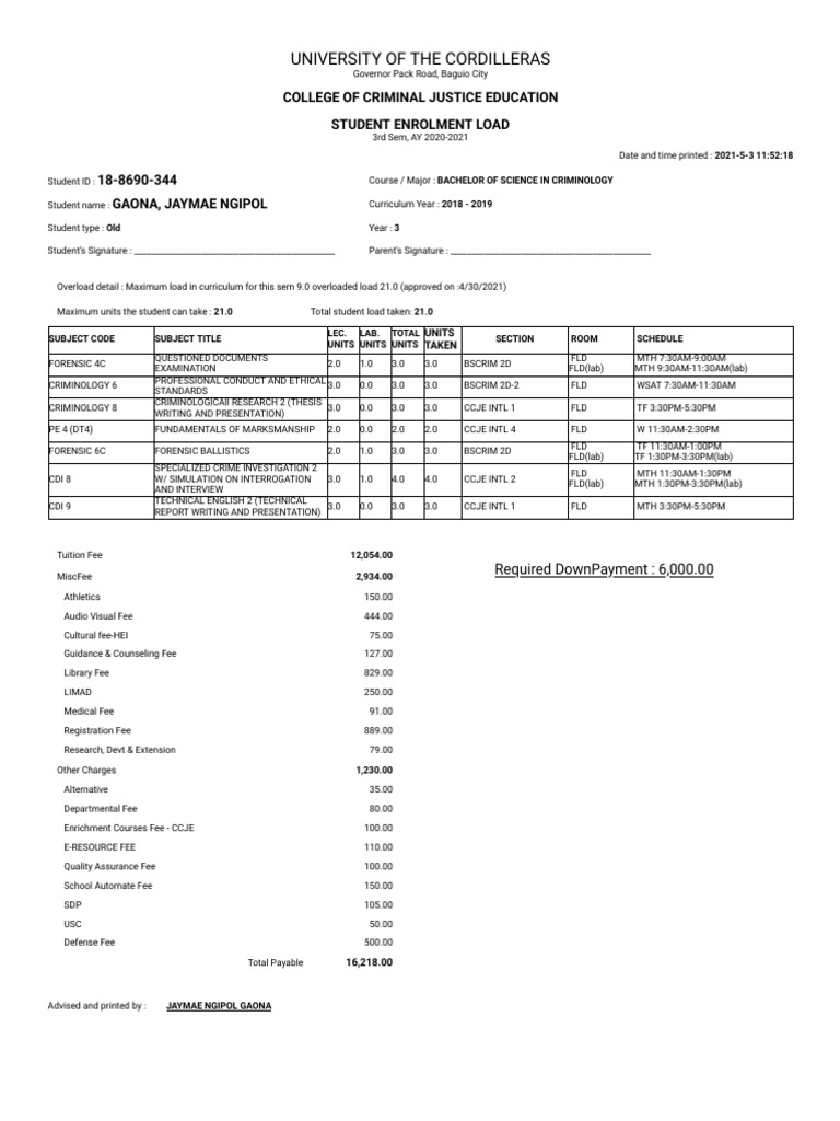 University of The Cordilleras: College of Criminal Justice Education ...