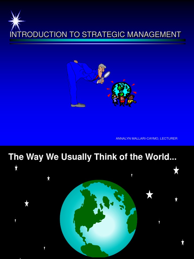 Lesson 1 - Introduction To Strategic Management | PDF | Strategic ...