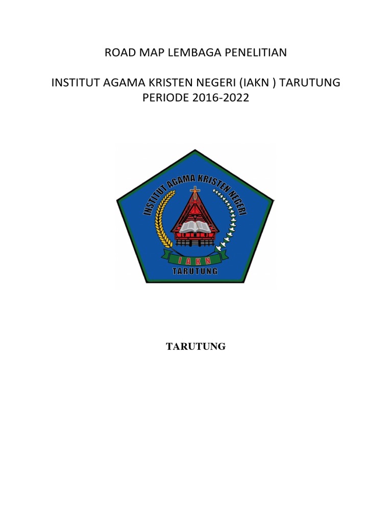 Roadmap Penelitian LPPM Iakn Tarutung | PDF