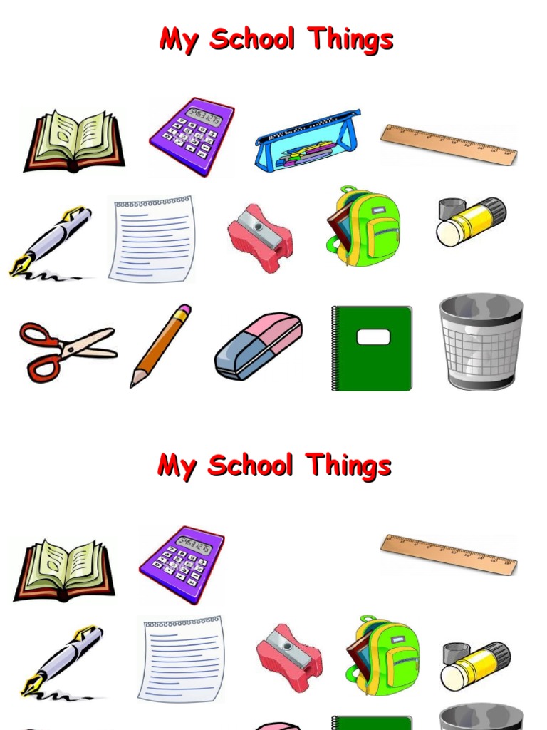 My School Things Fun Activities Games 57926 | PDF