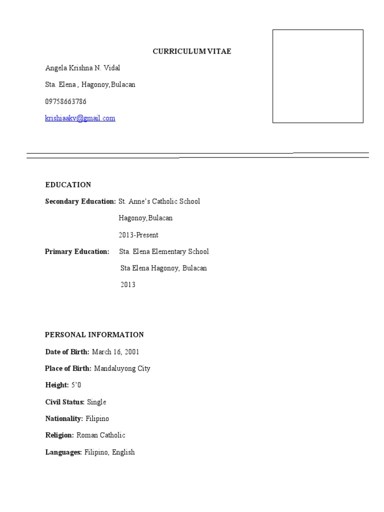 Biodata | PDF | School Types | Schools