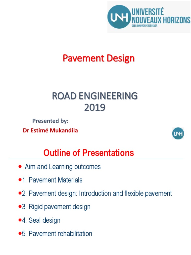 1 - Pavement Design - Origin - UNH - Estime | PDF | Rock (Geology ...