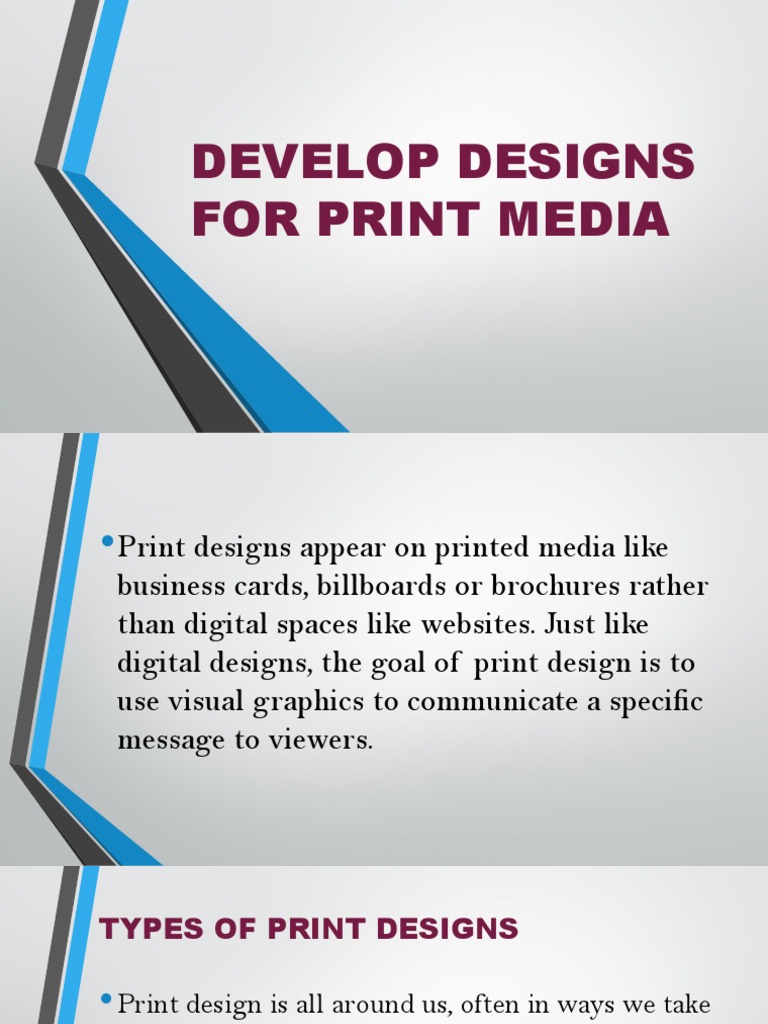 Types of Print Media Designs Explained | PDF | Brand | Graphic Design