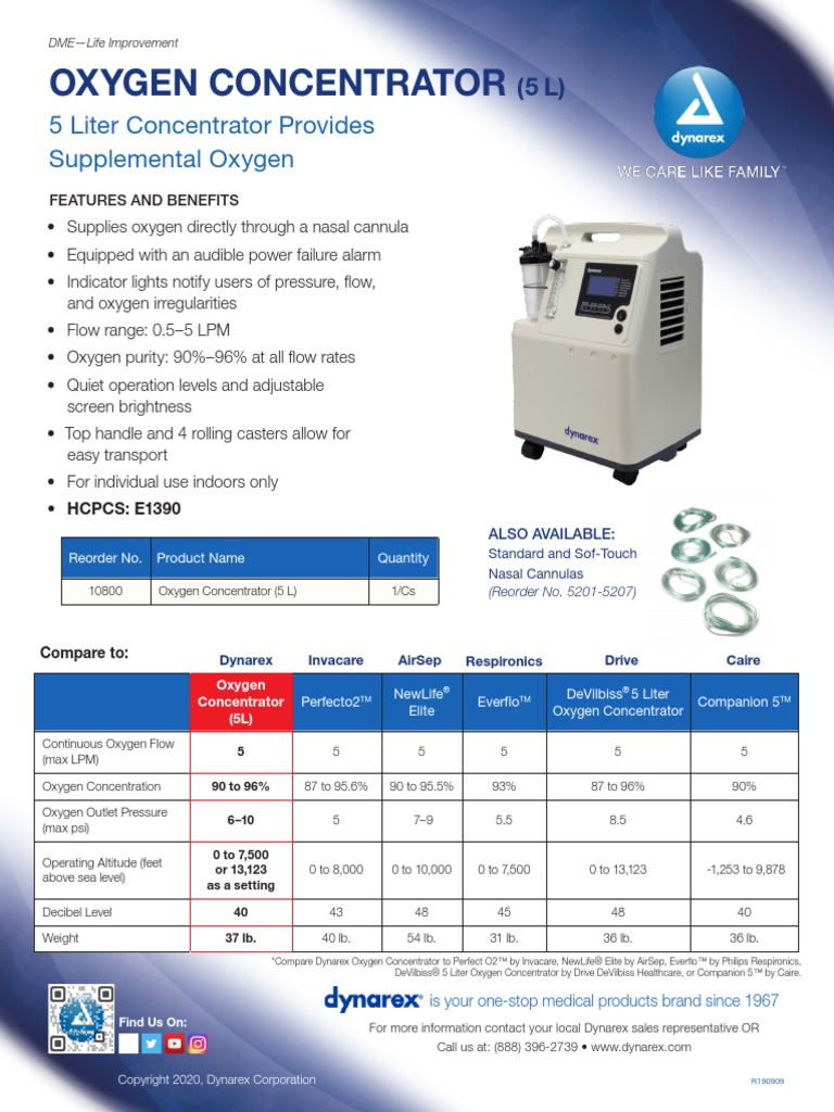 Oxygen Concentrator Brochure | PDF | Oxygen | Industrial Gases