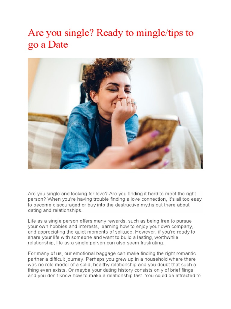 Are You Single? Here Are A Dating Secrets | PDF | Romance (Love ...