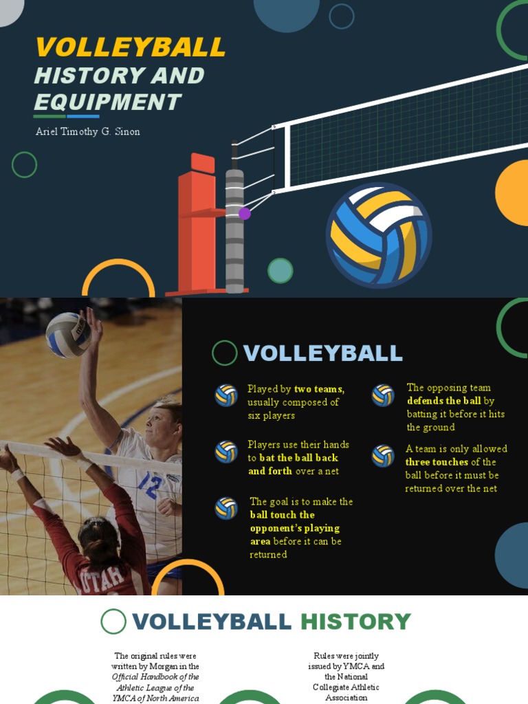 Volleyball History and Equipment PDF Volleyball Ball Games
