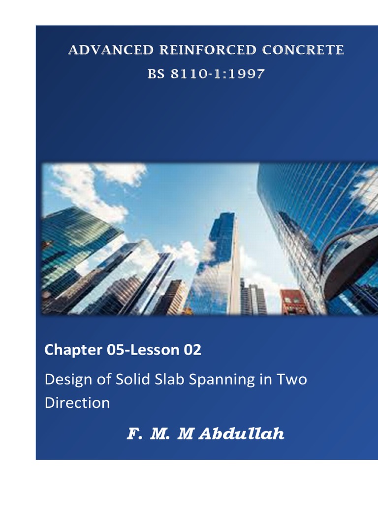 Design of Solid Slab Spanning in Two Directions: Calculating Bending Moments, Reinforcement ...
