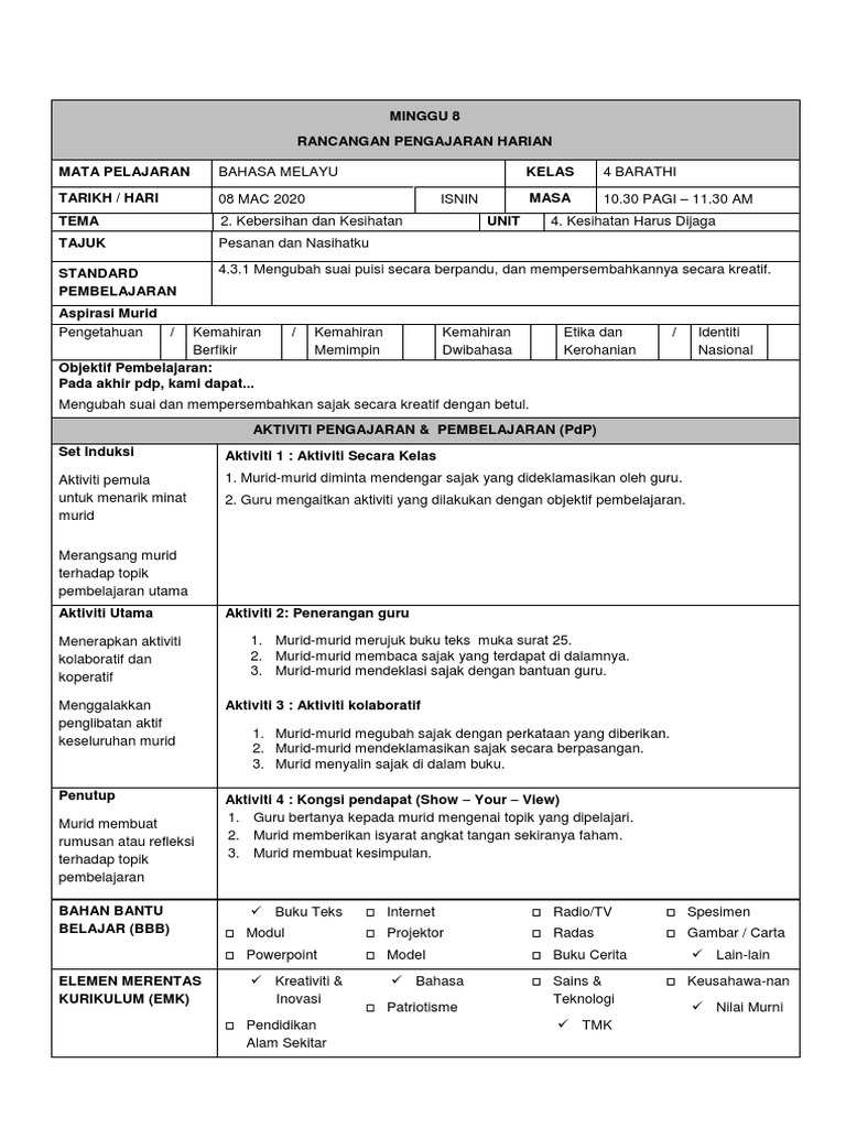 m8 - Seni Bahasa Isnin | PDF