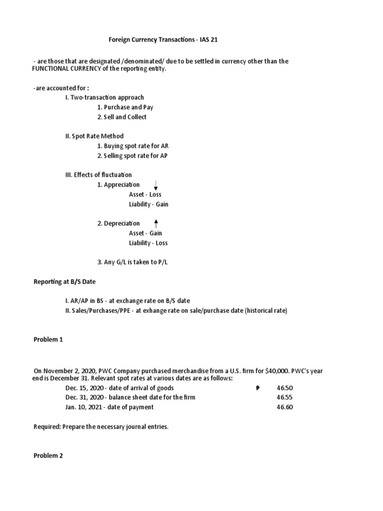 Forex - Transaction and Translation | PDF | Retained Earnings | Debits ...