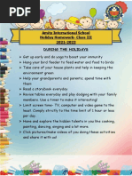 Holiday Homework - Grade 2 | PDF | Communication | Cognition