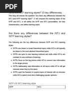16 Personality Types | PDF | Personality Type | Extraversion And ...